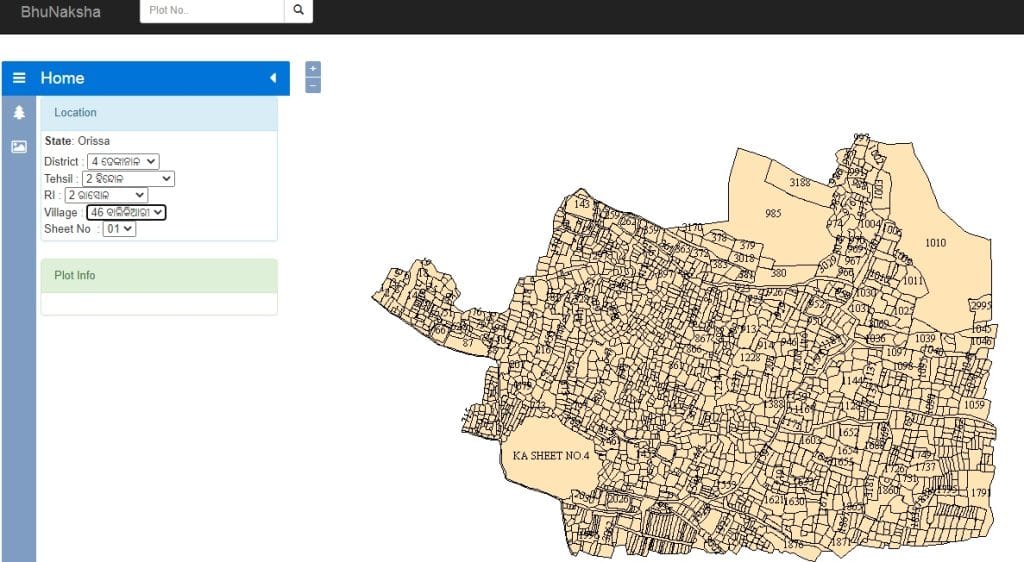 Bhulekh Odisha : Bhunaksha, Online ROR, Map Record, Plot Detail