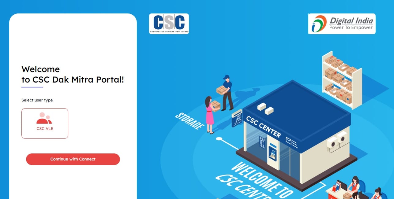 CSC Dak Mitra Portal 2024 Registration